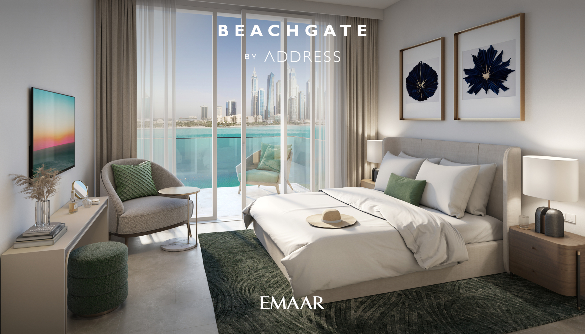 Beachfront, Emaar Miami-style residential skyscrapers on the Dubai ...